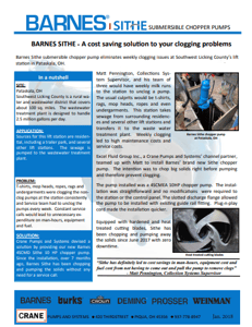 Submersible Chopper Pump Reduces Maintenance Costs